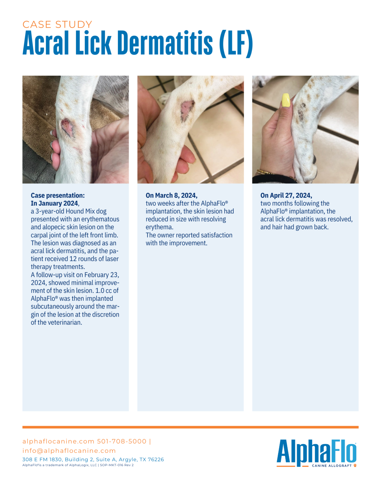 Acral Lick Dermatitis (LF) - AlphaFlo